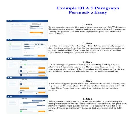 Example Of A 5 Paragraph Persuasive Essay | PDF