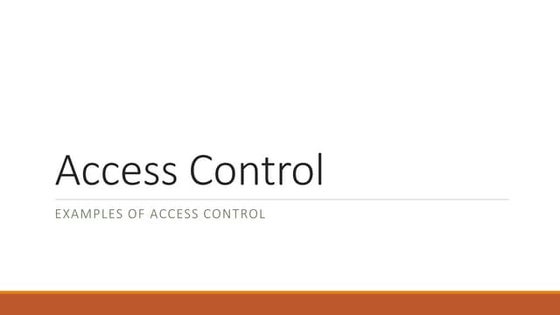 Mind map access control by fadzilawati binti kaini | PPT
