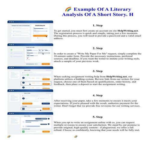 Example Of A Literary Analysis Of A Short Story. H | PDF
