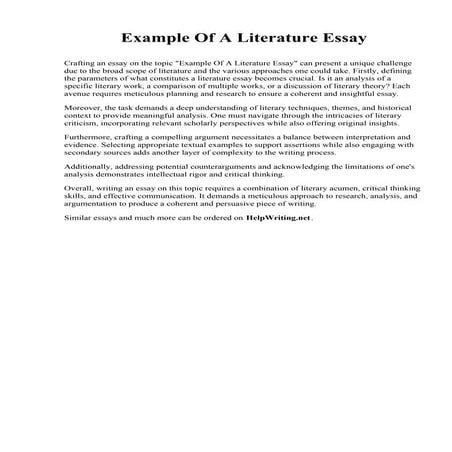Example Of A Literature Essay.pdf