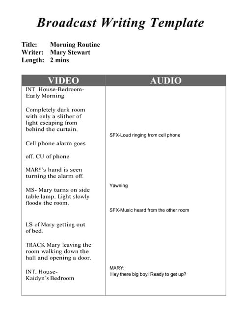 8 radio script | PDF
