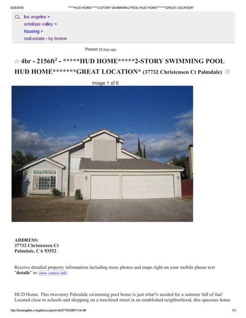 Craigslist ad 9.25.2012