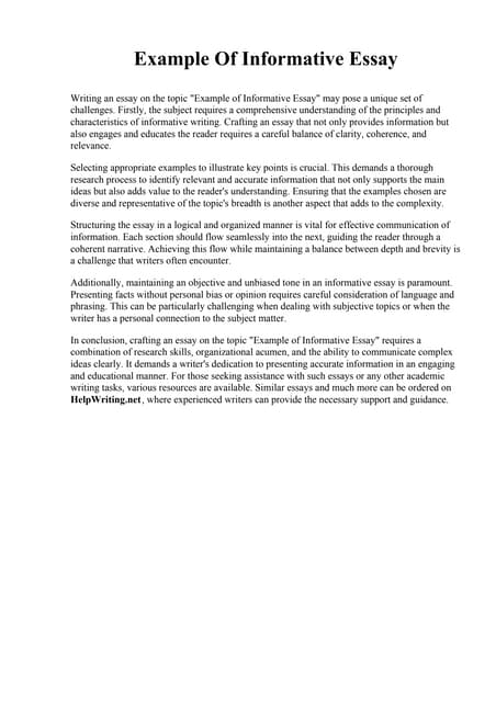Sample Informative Essay Examples.pdf