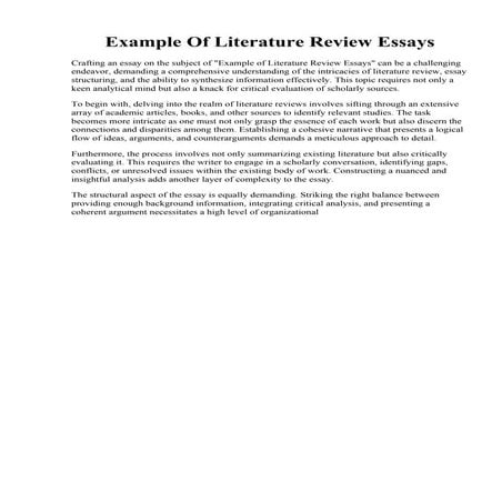 Example Of Literature Review Essays.pdf