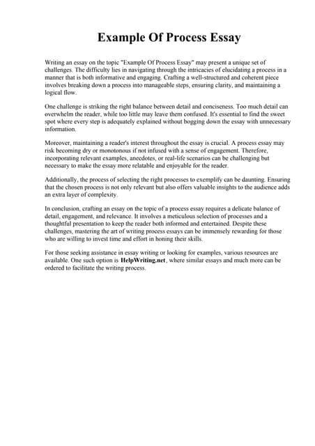 Process Essay Example Paper.pdf