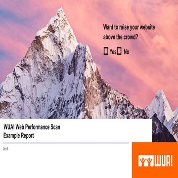 Example report web performance scan 1.3 | PPT