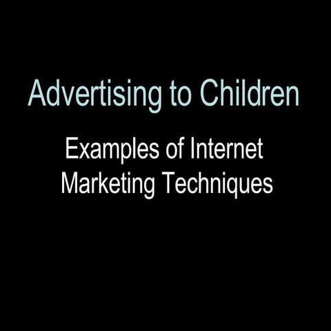 Examples of Internet Advertising Techniques | PPT