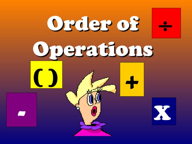 Order of Operations | PPTX
