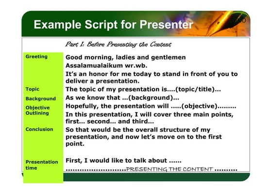 Script - Role Play. | PDF