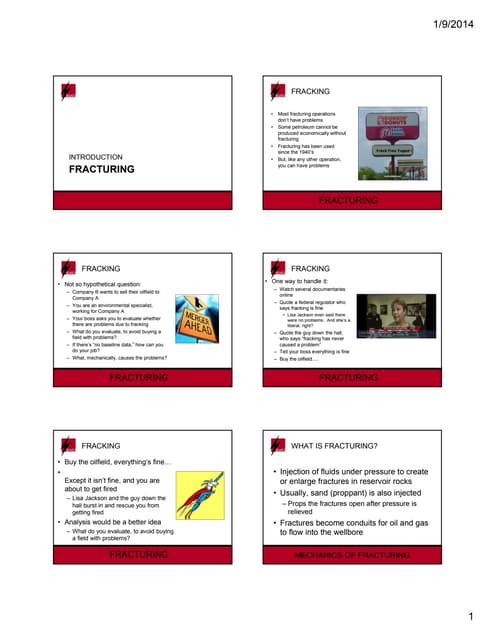 Examples from frac presentation: geology | PDF