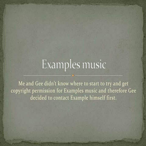 Examples music | PPT