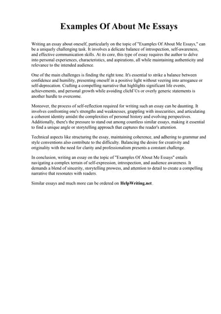 Who Am I Essays Examples.pdf