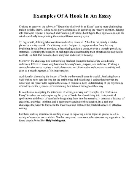 Narrative Essays Examples.pdf | Screenwriting | Content Production