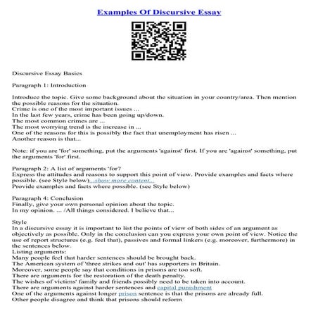 Examples Of An Argument Essay | PDF