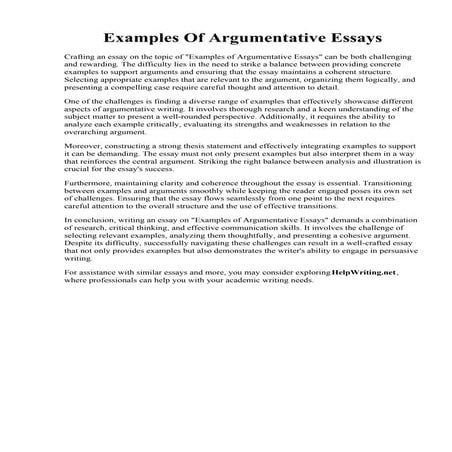 Examples Of Argumentative Essays.pdf