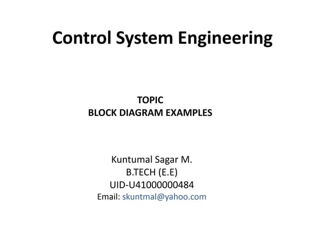 Transfer function of Mechanical translational system | PPTX