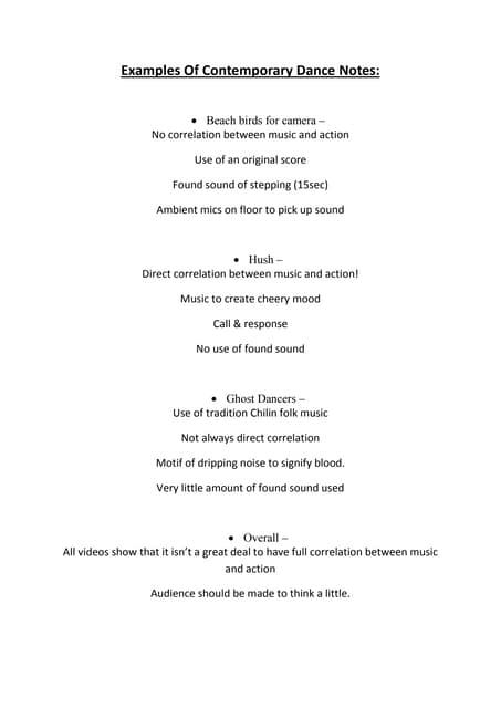 Contemporary Dance, by Nora | PPT