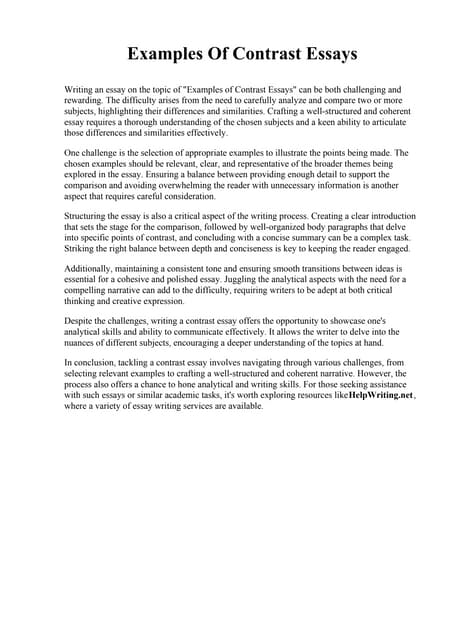 5 Paragraph Compare And Contrast Essay.pdf