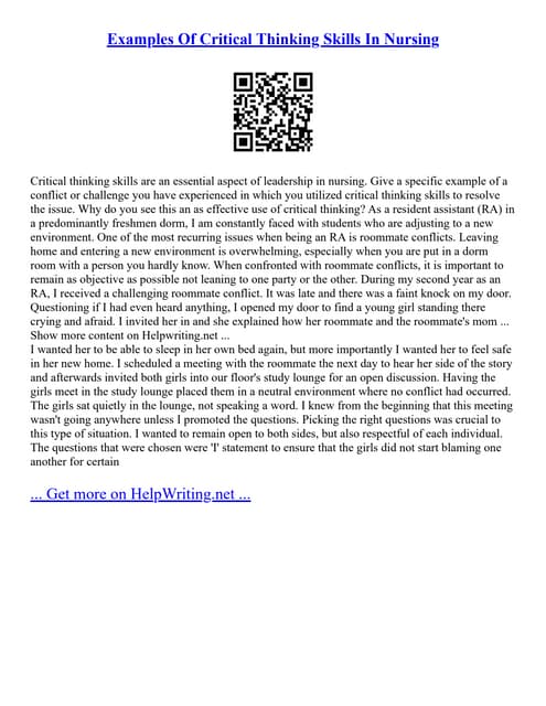 Critical Thinking | PPT