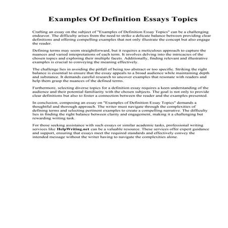 Examples Of Definition Essays Topics.pdf