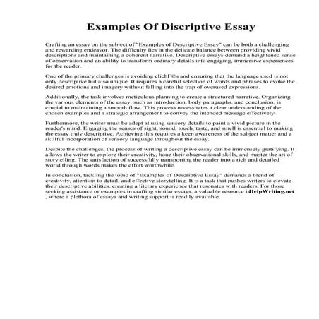 Examples Of Discriptive Essay.pdf