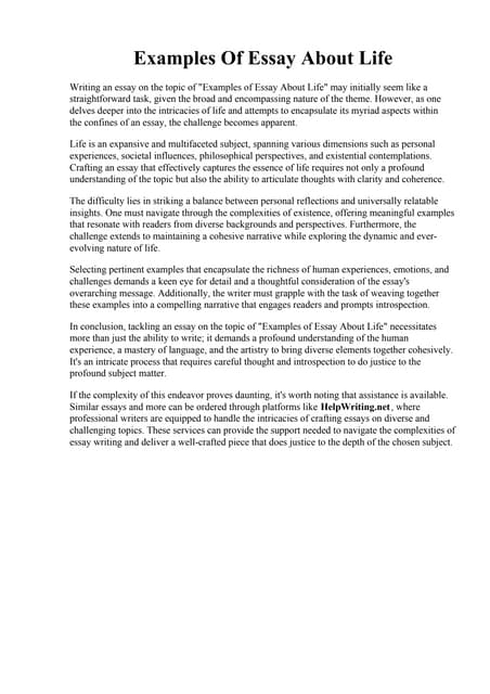Living Life To The Fullest Essay.pdf