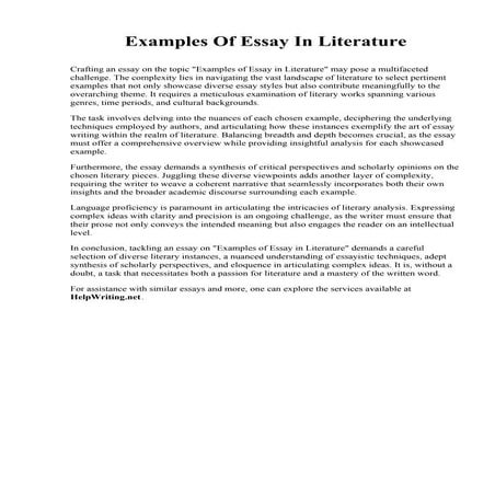 Examples Of Essay In Literature.pdf