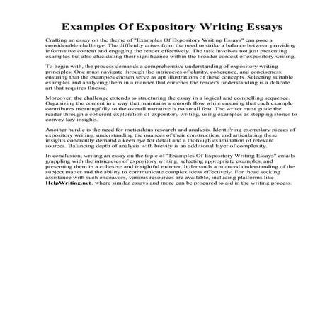 Examples Of Expository Writing Essays.pdf