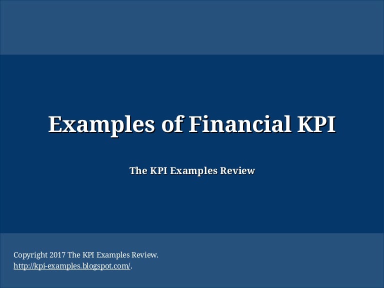 Examples of Financial KPI: List of KPI for Finance Department, Key Pe…
