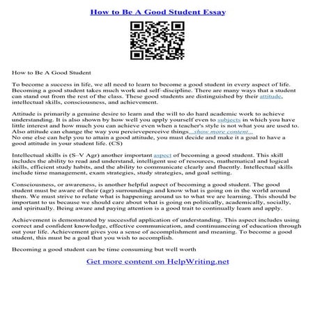 Examples Of Good Essays In English | PDF