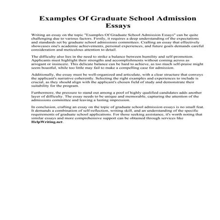 Examples Of Graduate School Admission Essays.pdf