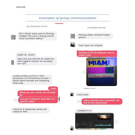 Examples of group communication | DOCX