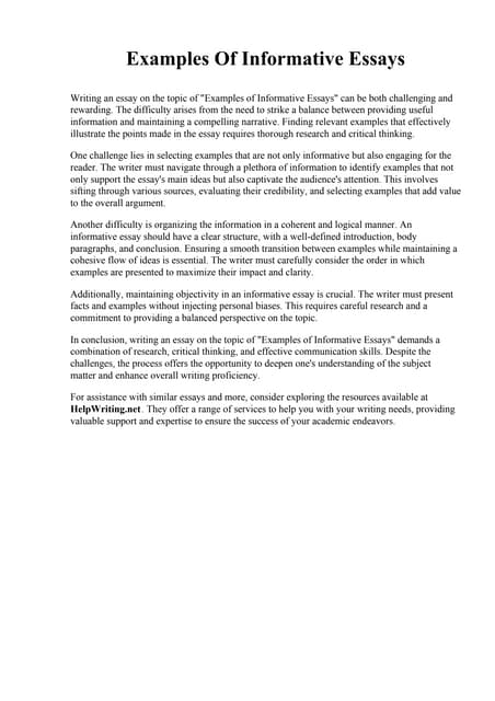 Sample Informative Essay Examples.pdf