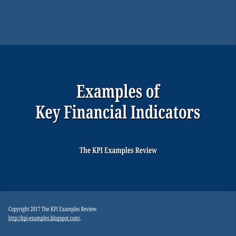 Examples of Key Financial Performance Measures: How to Measure Financ…
