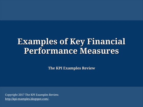 Examples of KPIs for Finance Manager: KPI of Finance Manager, How to ...
