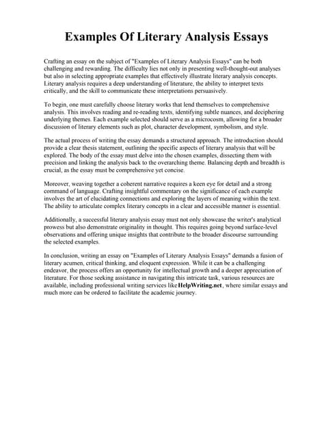 Fiction Essay Examples.pdf | Fiction | Books and Literature