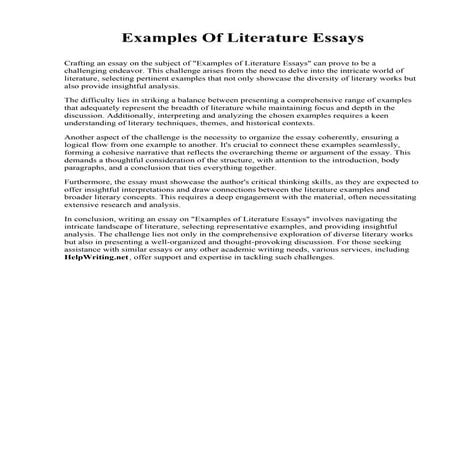 Examples Of Essay In Literature.pdf