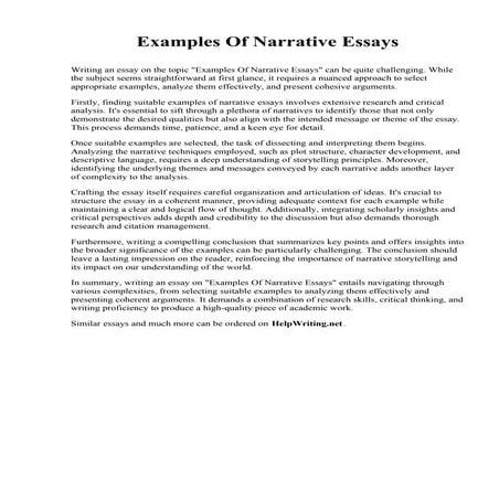 Examples Of Narrative Essays.pdf