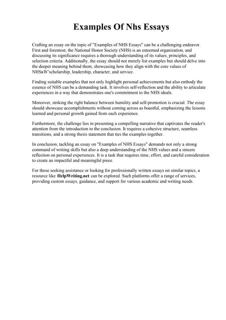 Sample Nhs Essays.pdf
