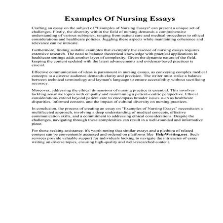Examples Of Nursing Essays.pdf