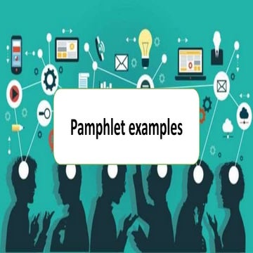 Examplesofpamphlet | PPTX | Education