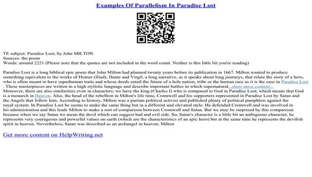 Paradise Lost Book 1 Quotes