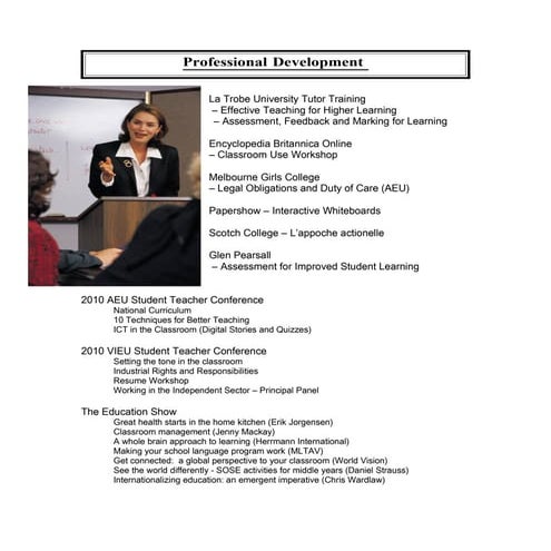 Examples of professional development 1 | PDF
