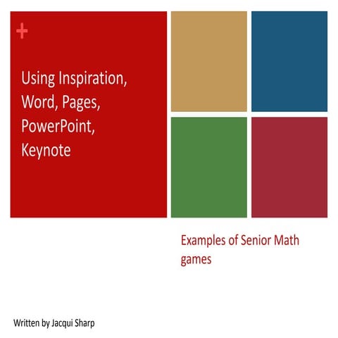 Examples Of Senior Math Games | PPTX