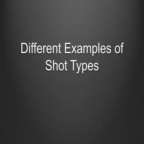 Examples of shot types | PPTX