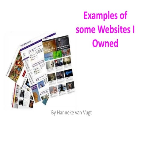 Examples of some websites I made | PPTX