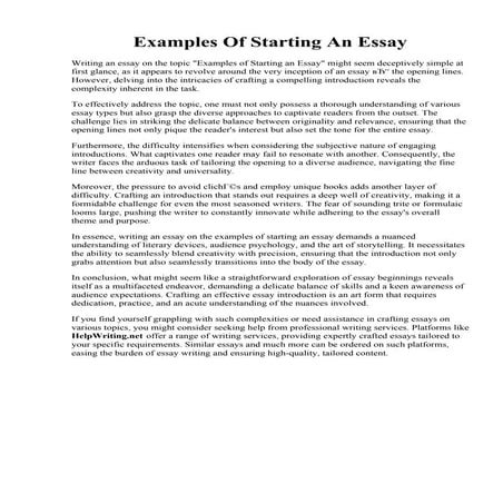 Examples Of Starting An Essay.pdf