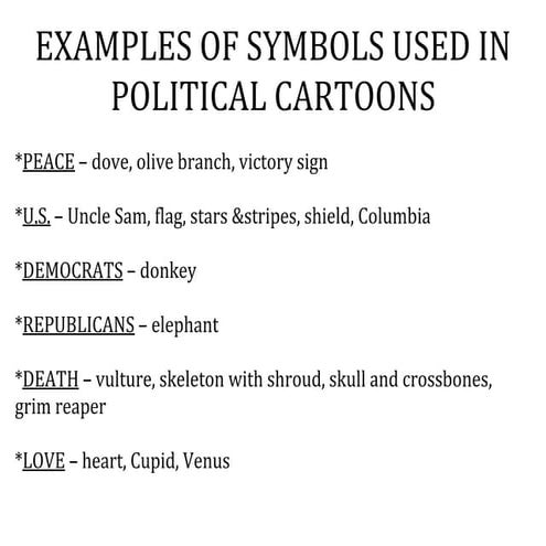 Examples of symbols used in political cartoons | DOCX | Death, Injury ...