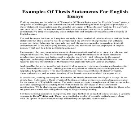 Examples Of Thesis Statements For English Essays.pdf