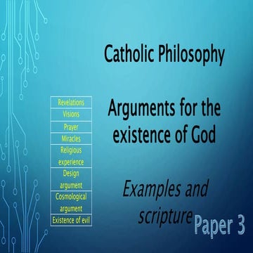 Paper 3: Unit 1 Examples and scripture | PPT